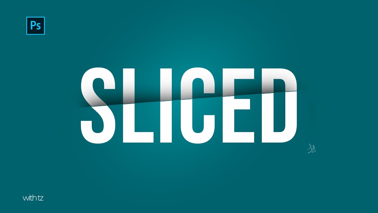 Photoshop Tutorial Sliced Text Effect In Photoshop Simple Steps photoshop-tutorial-sliced-text-effect-in-photoshop-simple-steps