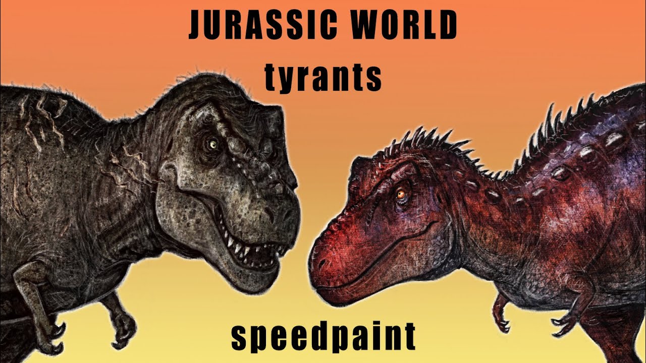 Jurassic World T. rex and Tarbosaurus | Speed Sketches - YouTube