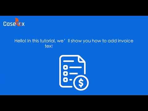 How to Add Invoice Text Translations in CaseFox | Law Firm Invoicing Software - YouTube