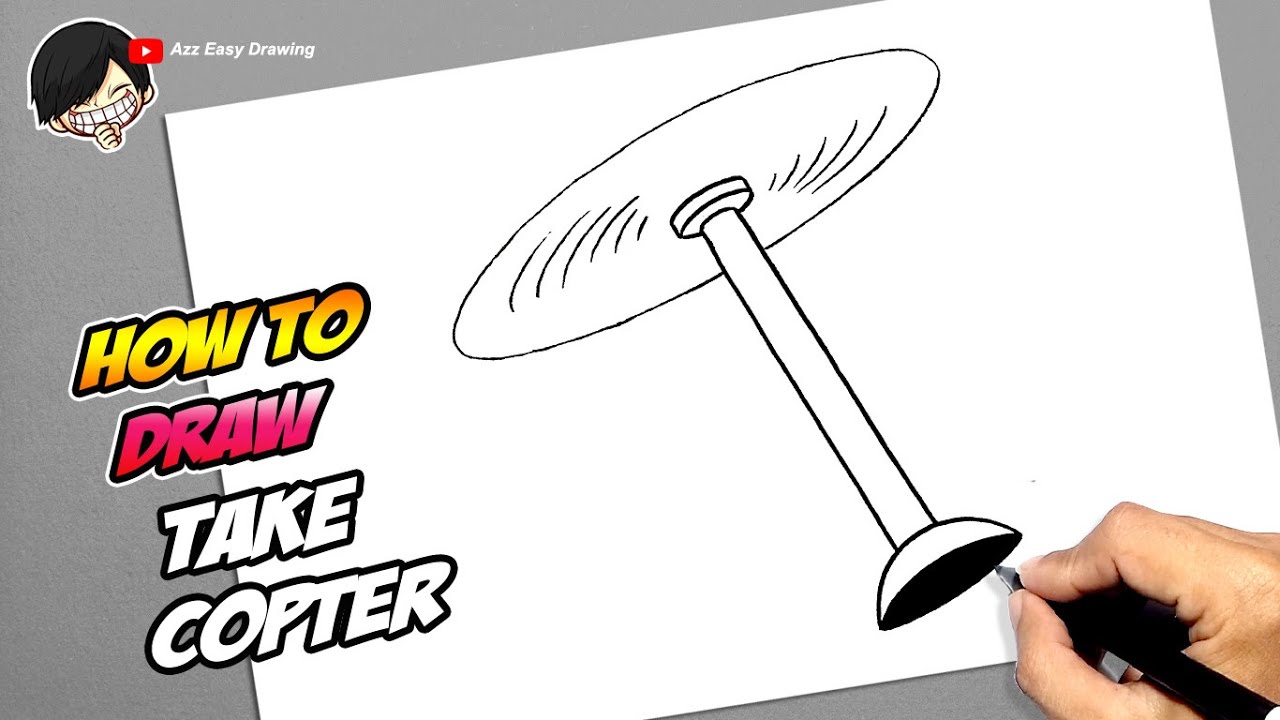 How to draw Doraemon Take Copter - YouTube