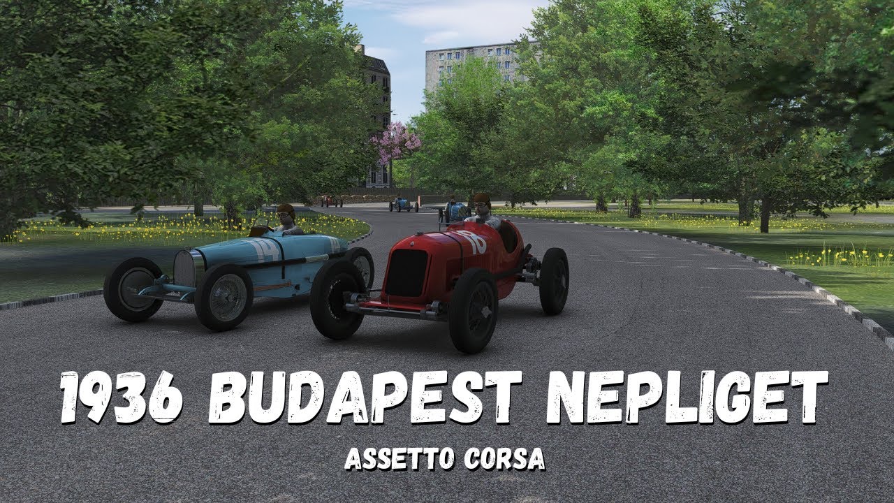 1936 Budapest Nepliget Circuit - Assetto Corsa - YouTube