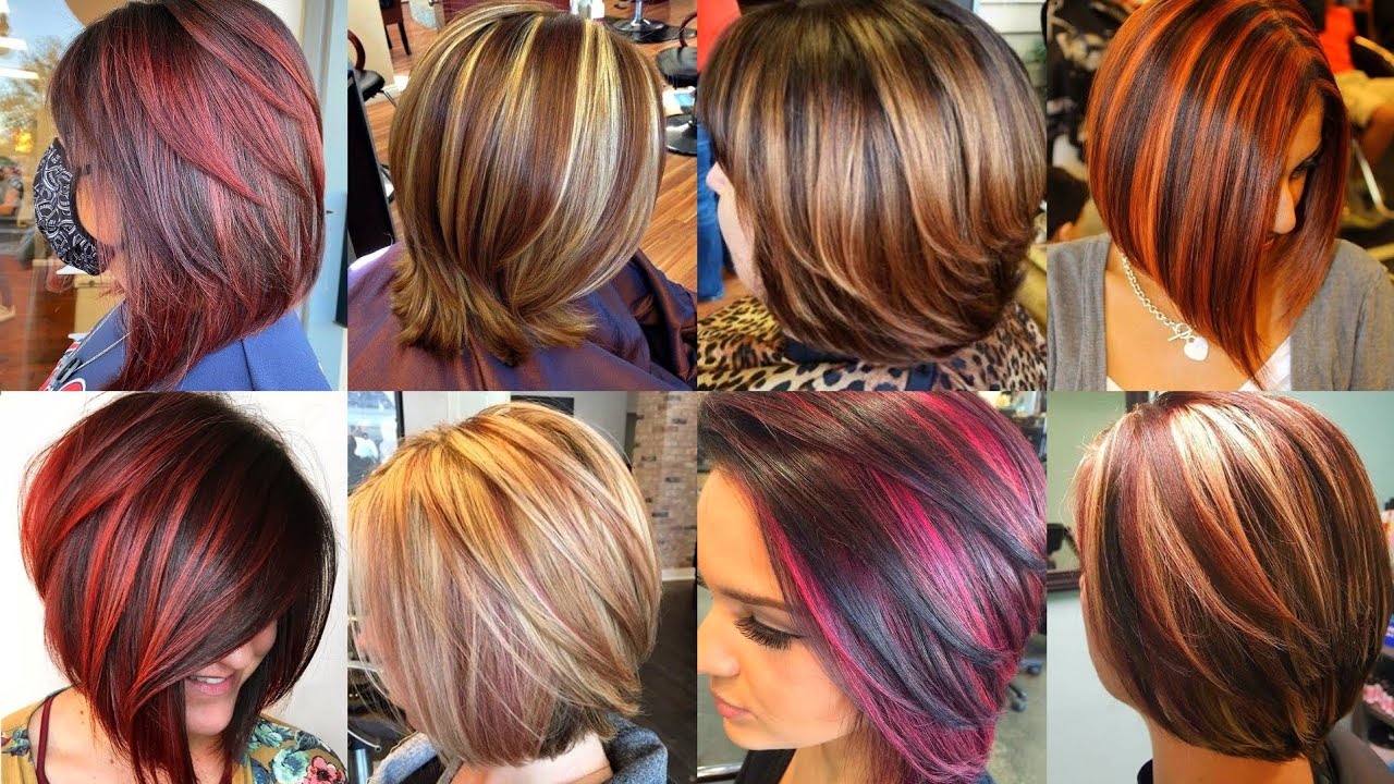 Latest Stacked Bob Haircuts & Two Tone Hair Color Ideas For Women To ...