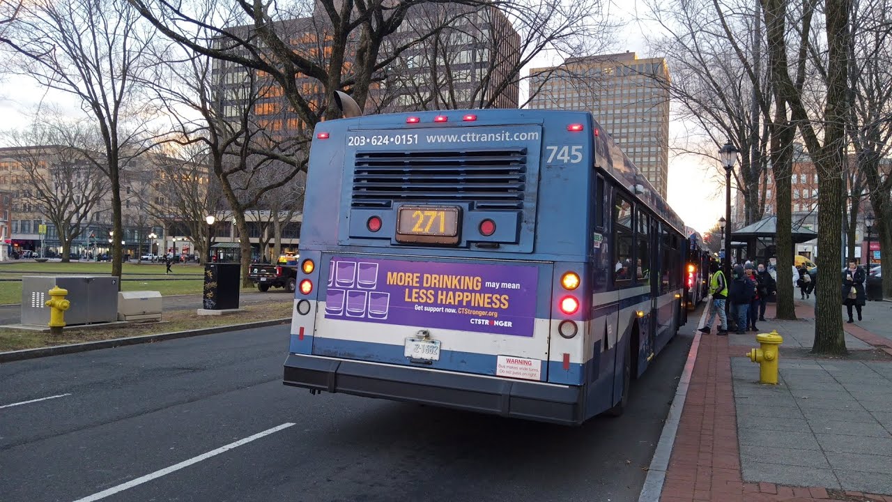 CTTransit 2007 New Flyer D40LF #745 on the 229 (3) - YouTube