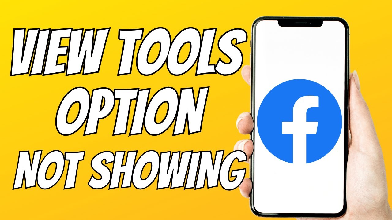 How To Fix Facebook View Tools Option Not Showing - YouTube