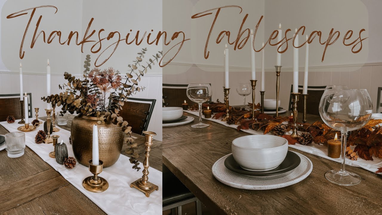 Fall Tablescapes | Thanksgiving Table Ideas 2022 | Simple Styling - YouTube
