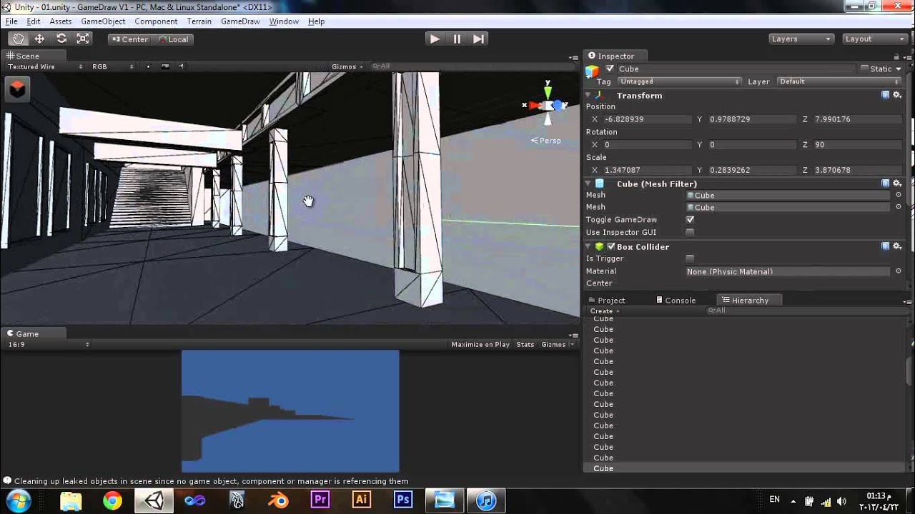 Subway scene modeling and texturing part I using GameDraw for Unity3D ...