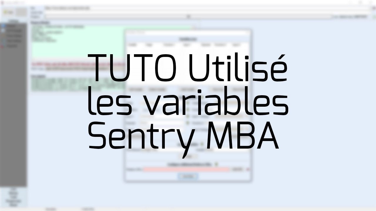 TUTO Utilisé les variables Sentry MBA - YouTube
