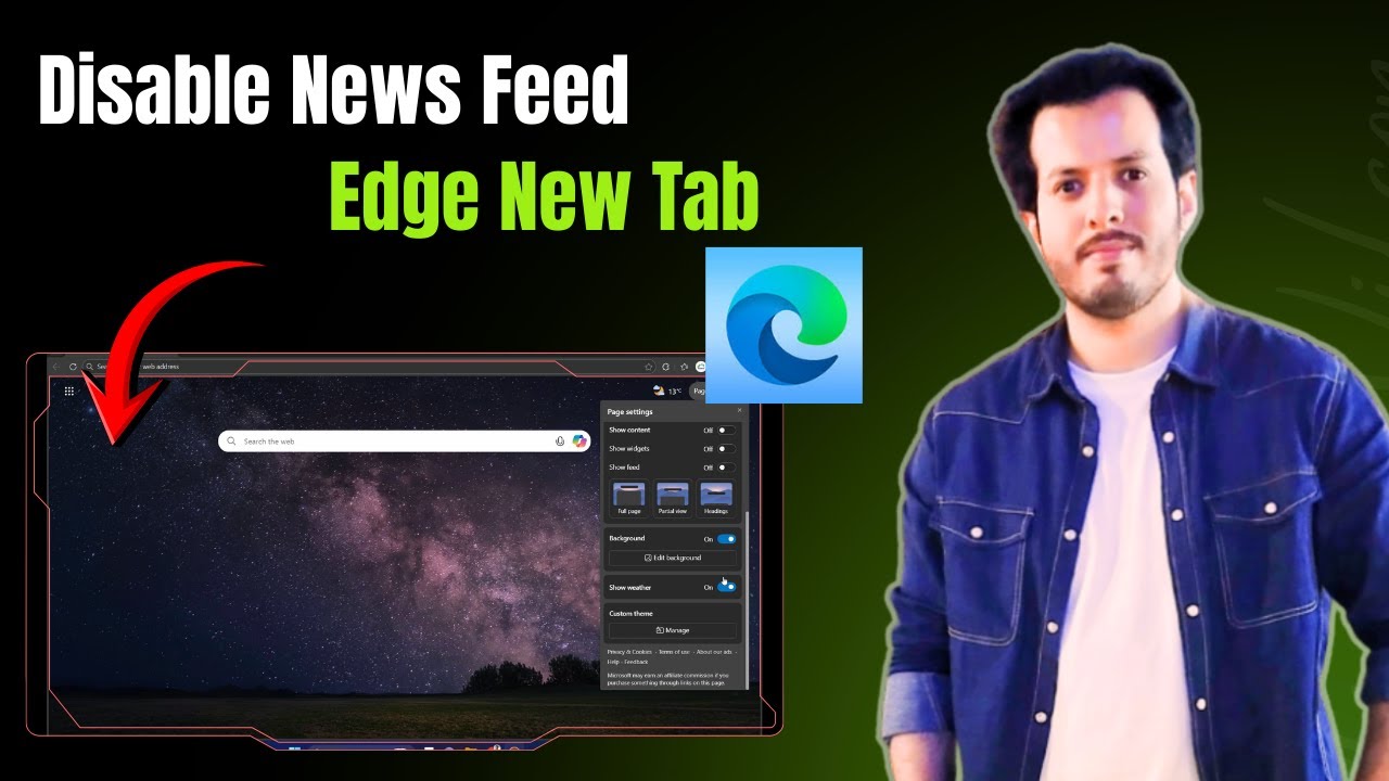 How To Disable News Feed on Microsoft Edge New Tab Page Step By Step ...