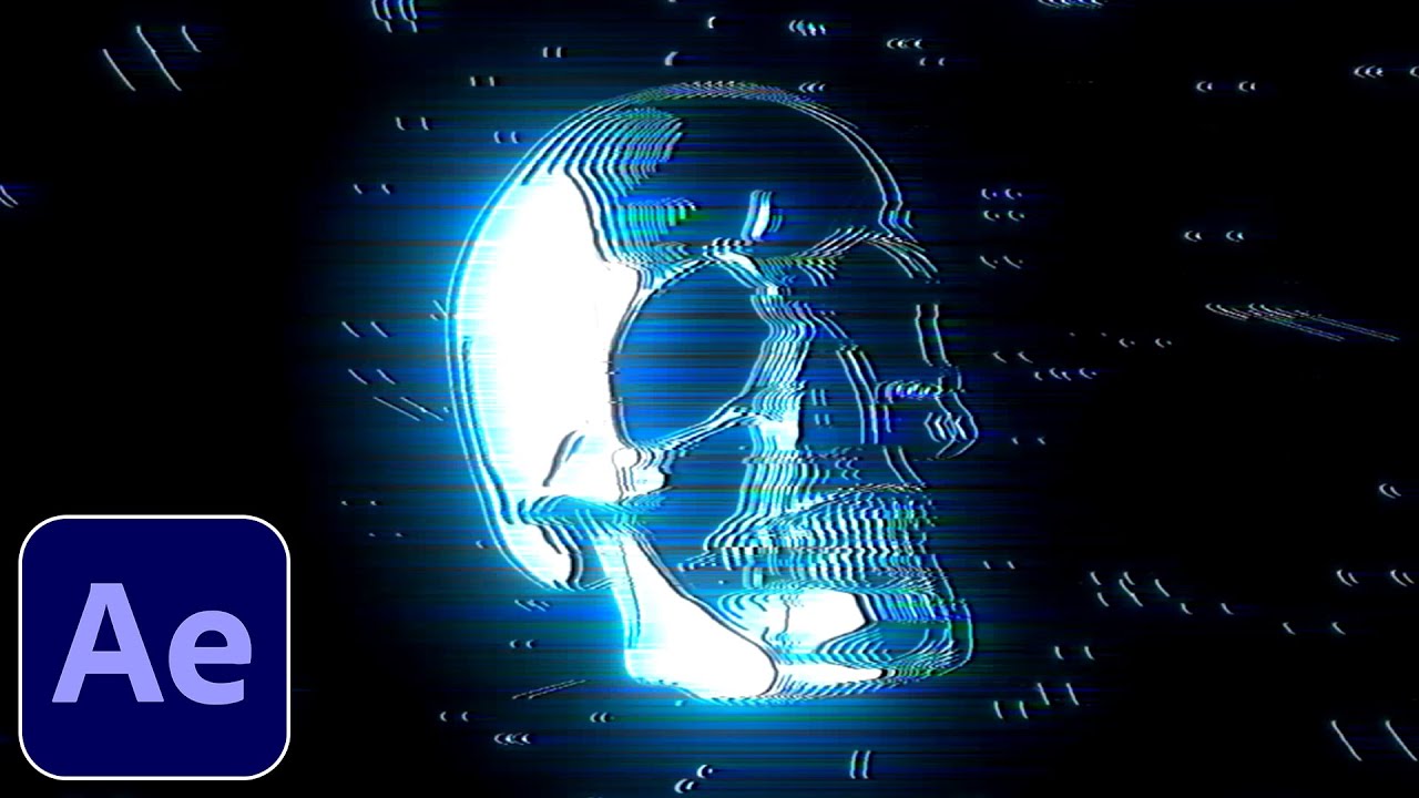 GLITCH SKULL VISUALIZER - After Effects Tutorial - YouTube