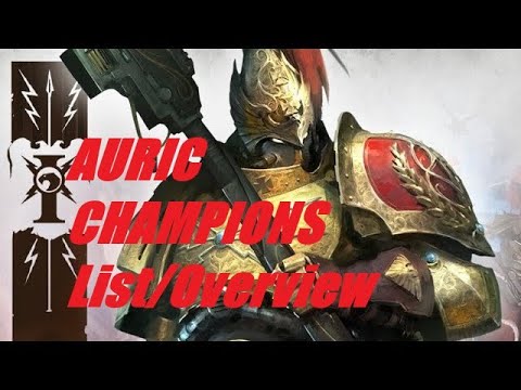 New Codex Custodes Auric Champions Overview and List Warhammer 40k ...