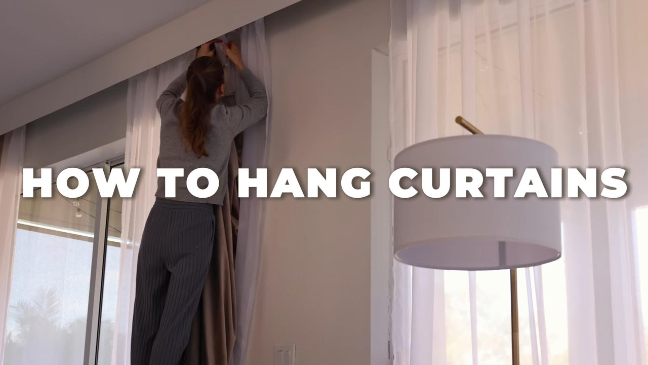 HOW TO INSTALL CURTAINS LIKE A PRO (STEP-BY-STEP GUIDE!) | EASY DIY FOR ...