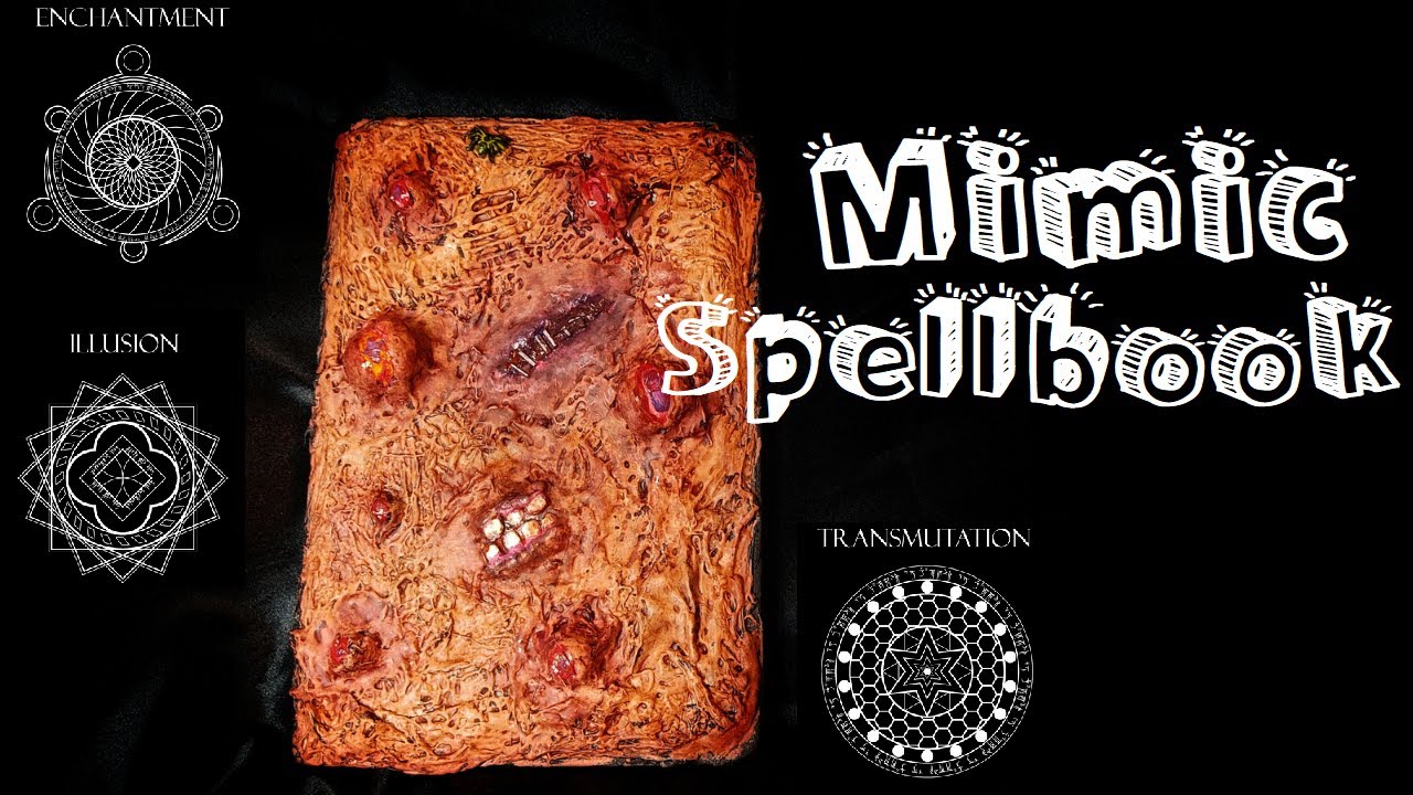 Mimic SpellBook #Halloween #Mimic #Spellbook - YouTube