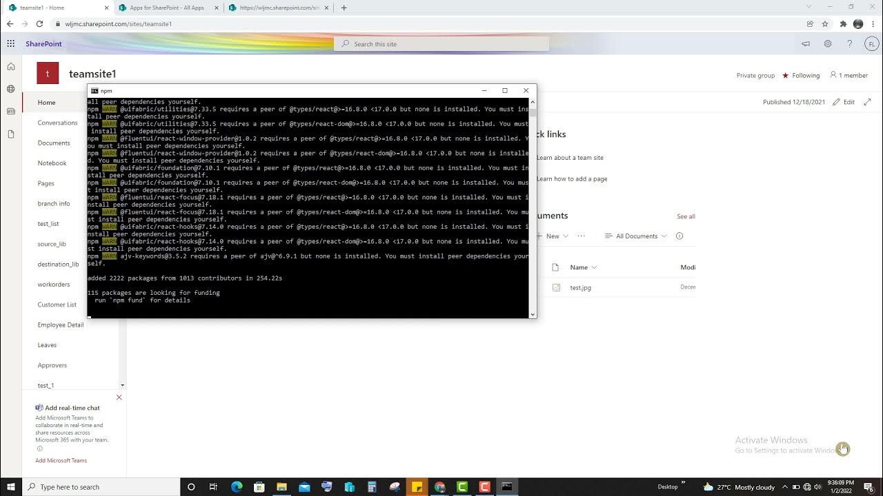 Build your first SharePoint client-side web part (Hello World part) - YouTube