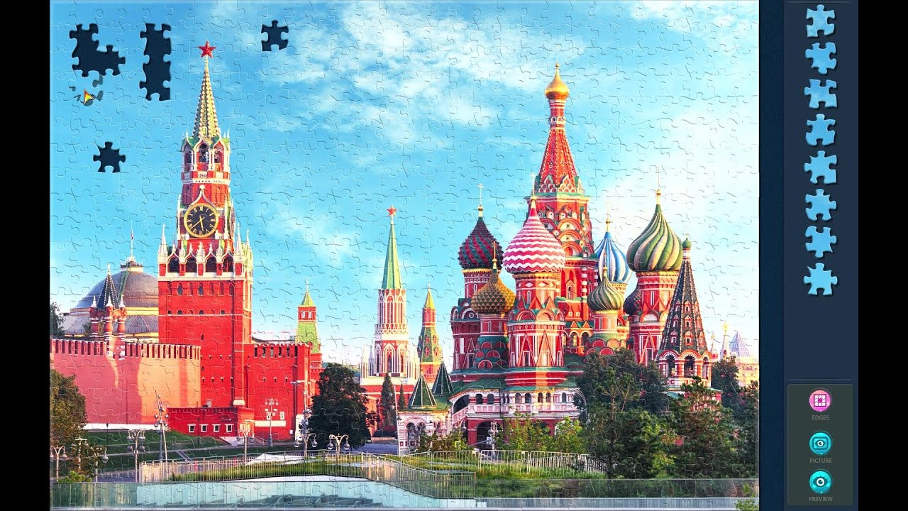 Solving Magic Jigsaw Puzzles 200 (630 pcs) Moscow, Russia - YouTube