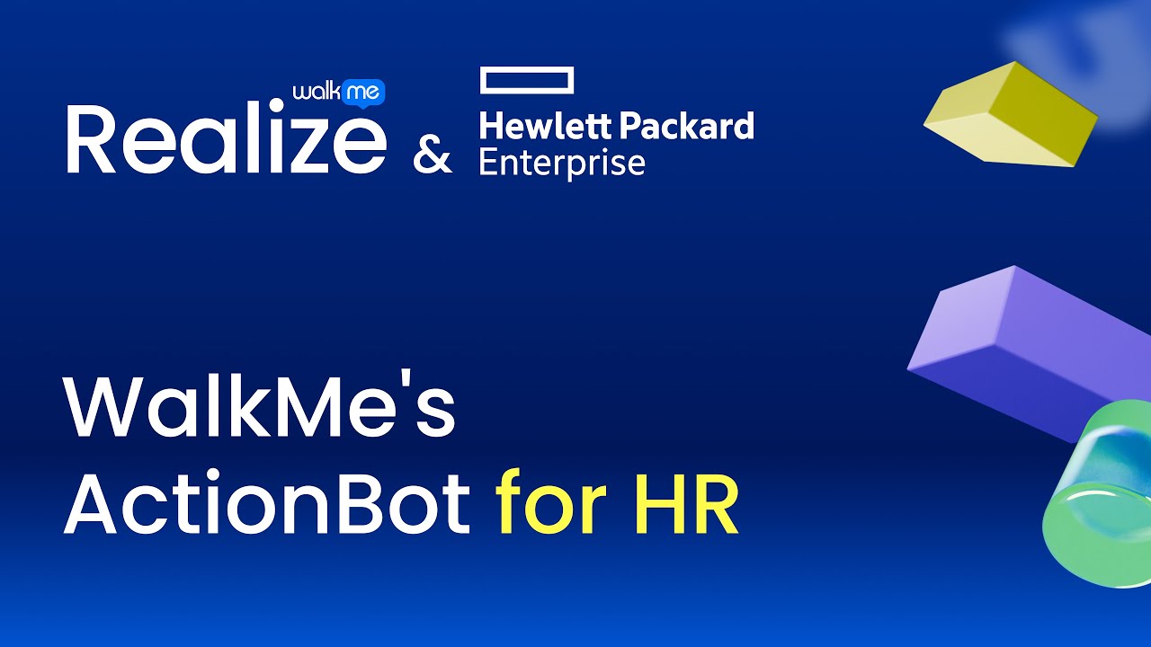 HPE Enhances HR Processes with WalkMe's Action Bot - YouTube