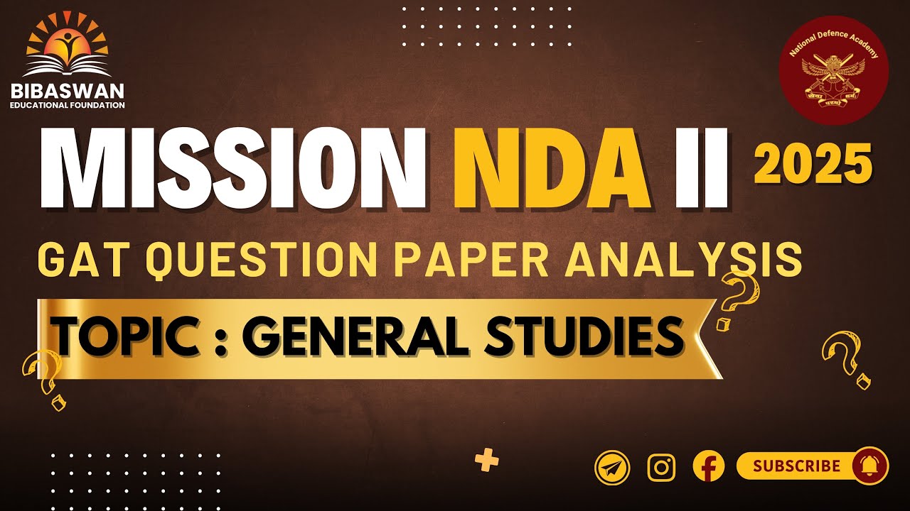 🛑NDA II 2025 GS Paper Analysis |Topic-Wise Breakdown & Key Strategy ...