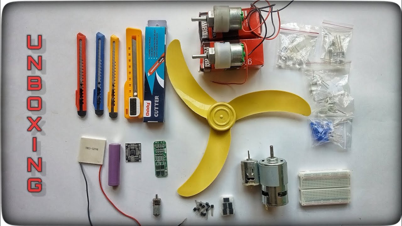 Unboxing electronic products from maker Bazaar./ cheap price components ...