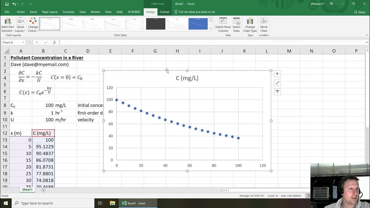 Getting Started with Environmental Modeling in Excel - YouTube