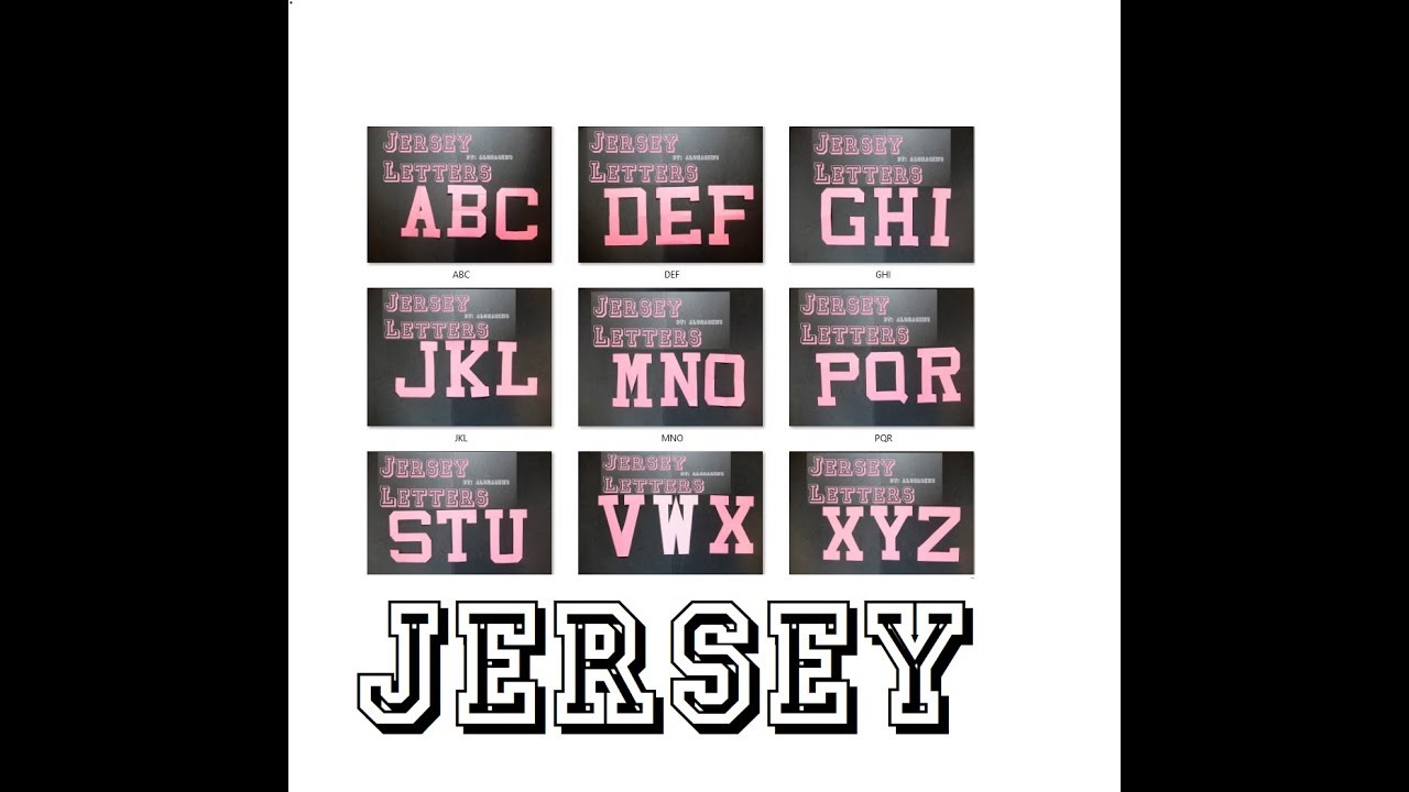 DIY Jersey Letters A to Z Construction papers - YouTube