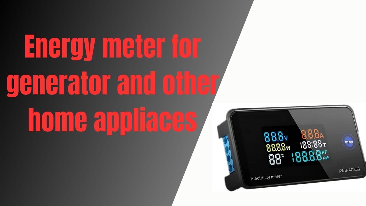 Energy Meter For Generator and Other Home Appliances - YouTube