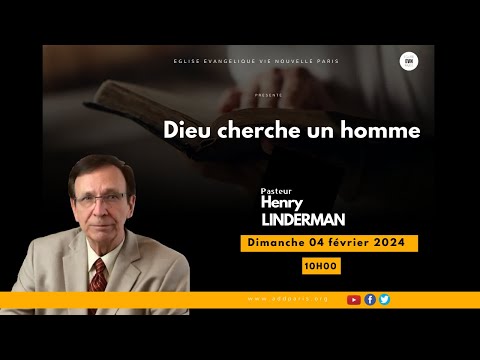 Dieu cherche un homme - Pasteur Henry Linderman - YouTube