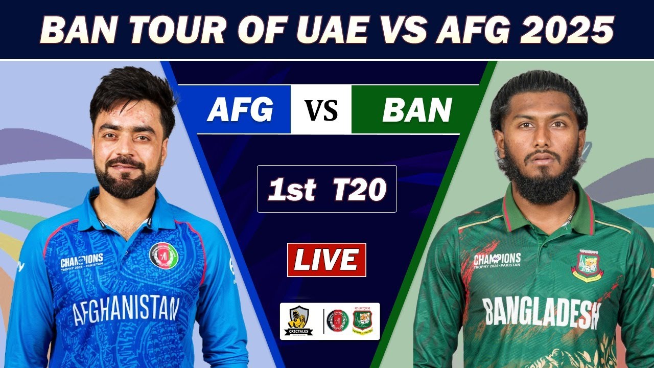 BANGLADESH vs AFGHANISTAN 1st T20 MATCH LIVE | BAN vs AFG LIVE ...