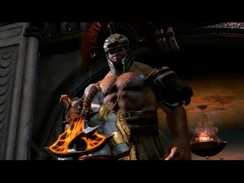 God of War® III Remastered titan difficulty hercules boss fight - YouTube