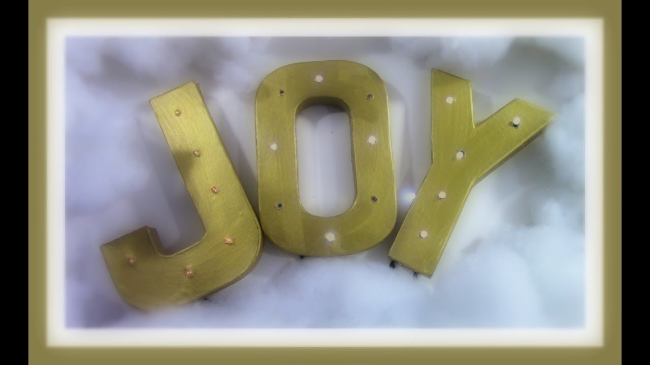 DIY Light Up Letters - YouTube