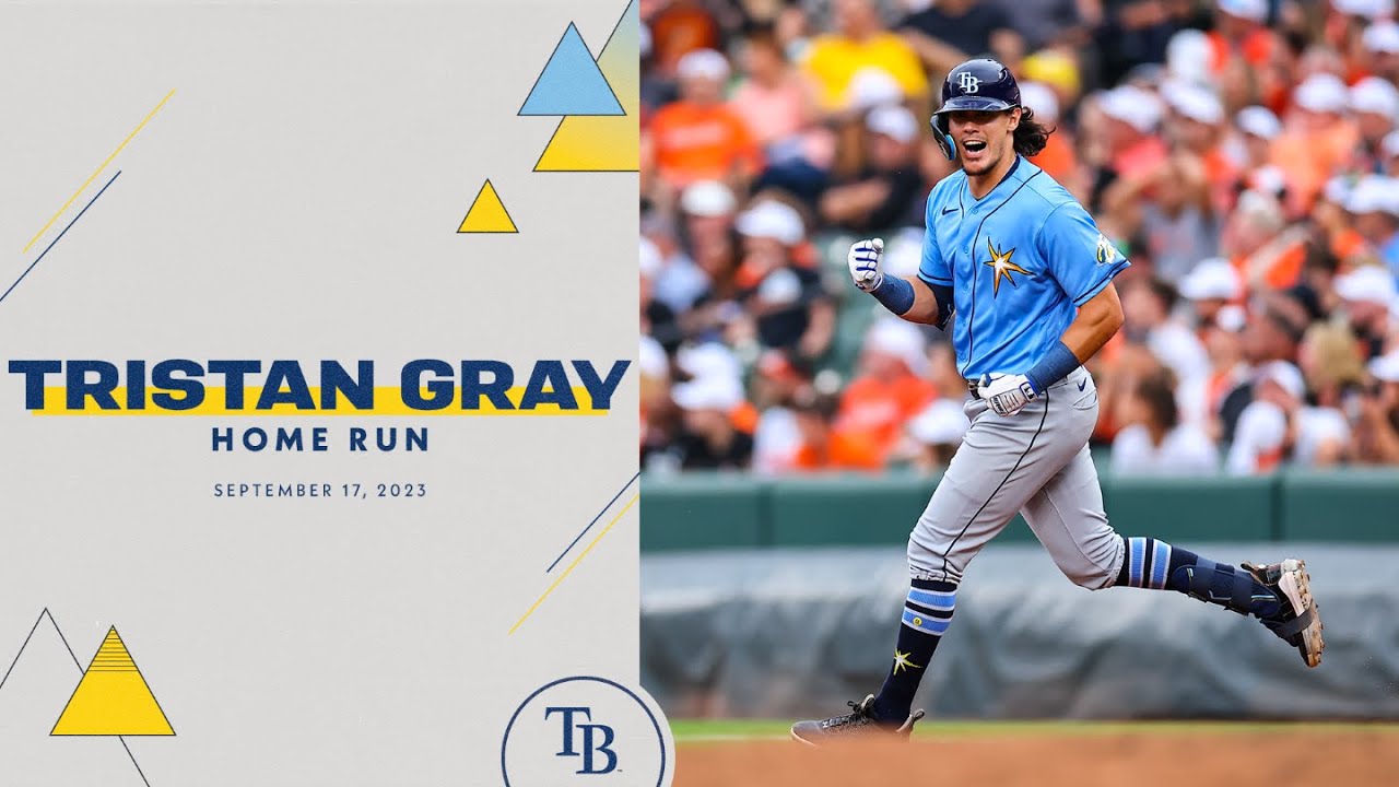 TRISTAN GRAY FIRST MLB HOME RUN! - YouTube