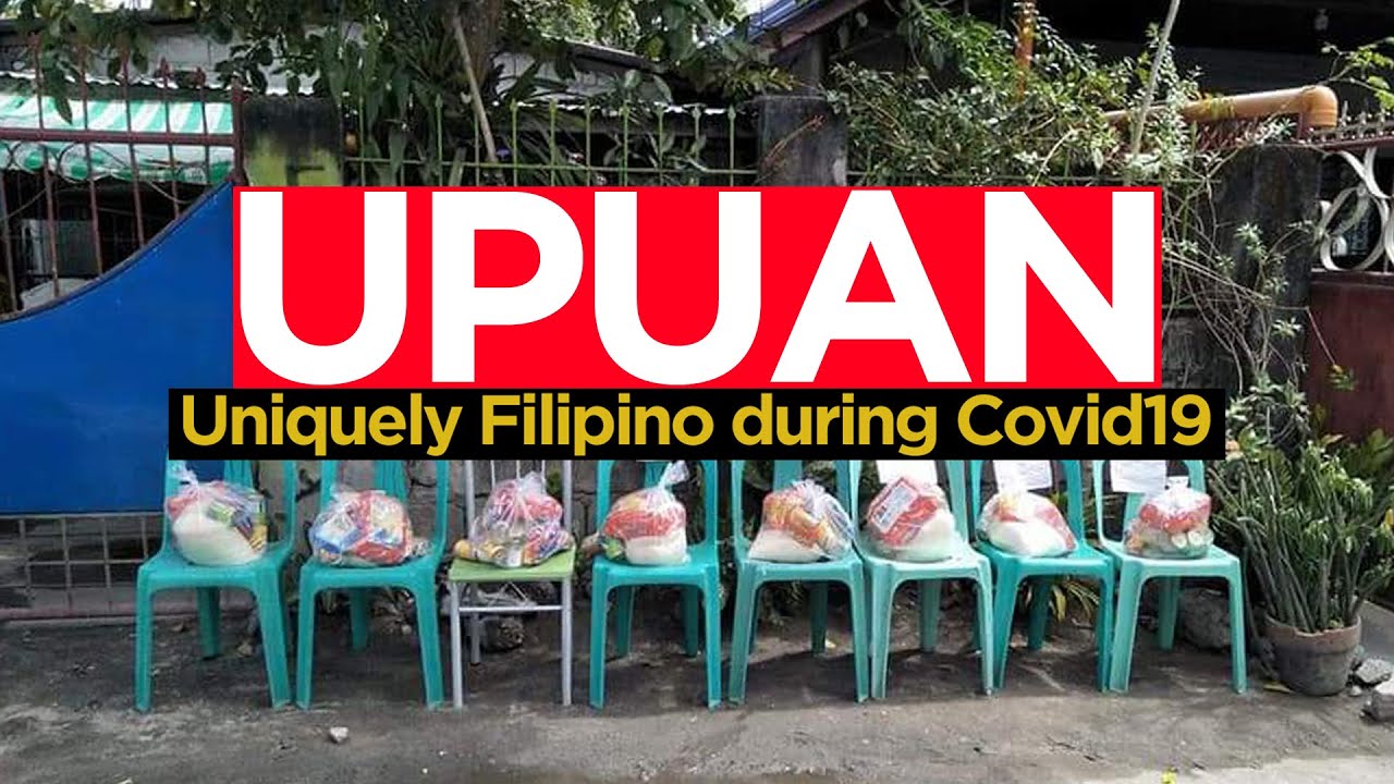 Upuan Unique to Filipinos during Covid19 relief goods distribution ...