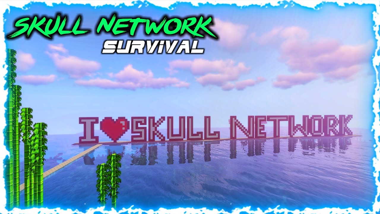Making I LOVE SKULL NETWORK in Skull network 1.16.1 [ Minecraft INDIA 🇮🇳 ] - YouTube