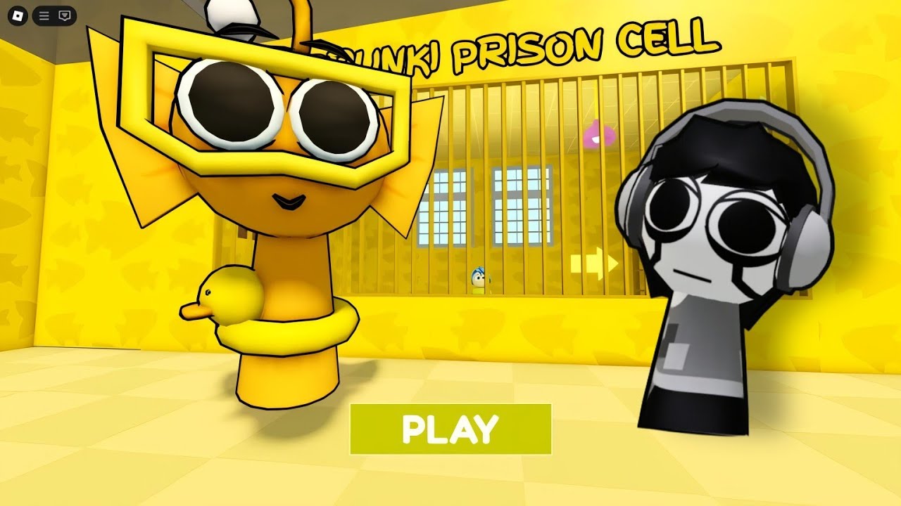 BAILEY SPRUNKI BARRY'S PRISON RUN! (OBBY!) - BLACK EMO SPRUNKI ESCAPING ...