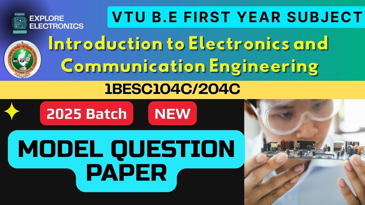 VTU Model Question paper of Introduction to Electronics & Communication ...