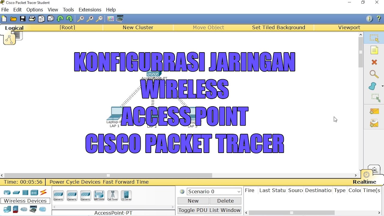 Konfigurasi Jaringan Wireless Access Point pada Cisco Packet Tracer ...