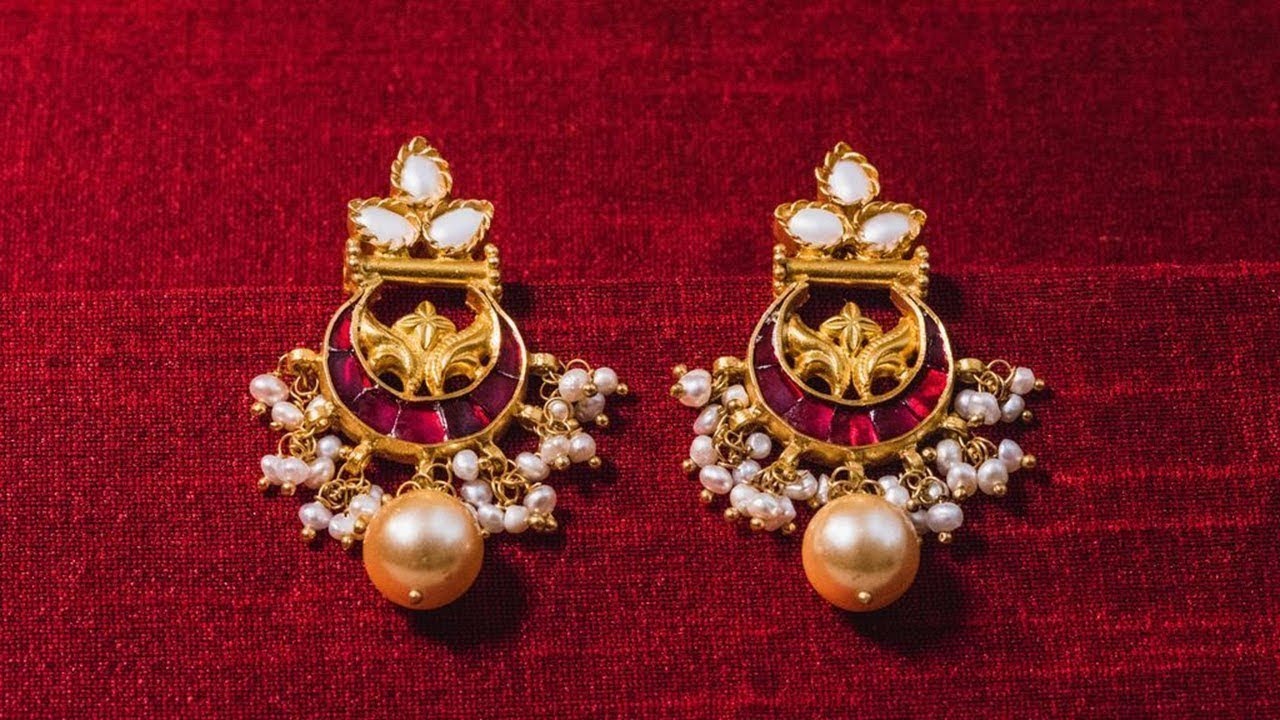 Cute Ruby Earrings Designs 2018 - YouTube