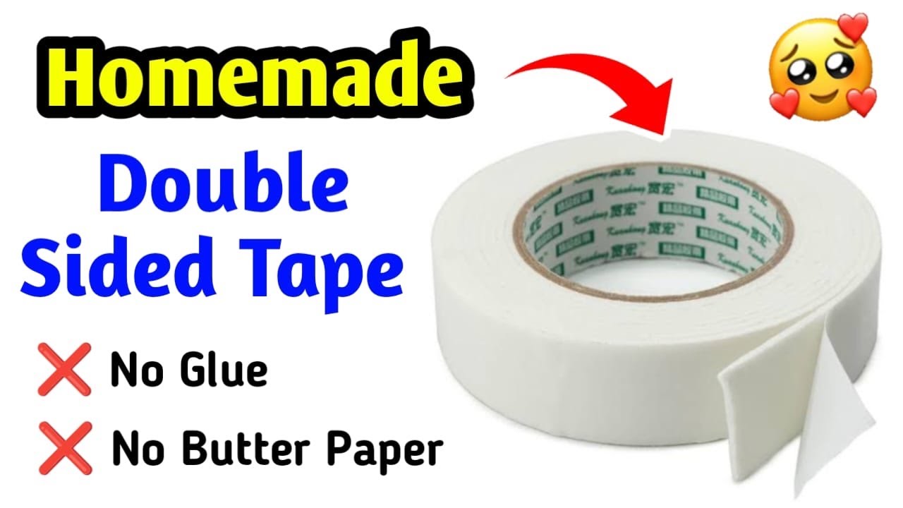 How to make double sided tape/ homemade double sided tape/ Homemade ...