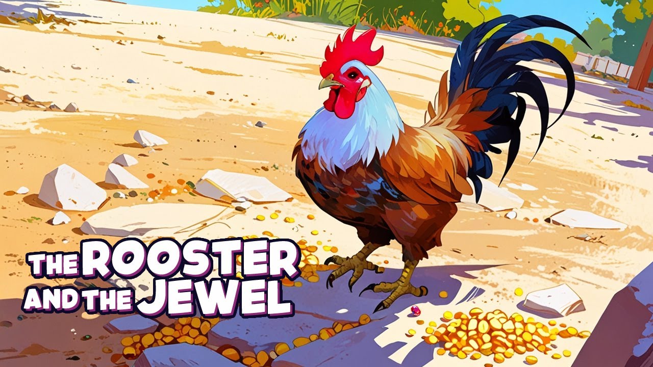 The Rooster and the Jewel: A Lesson in Value | Narrated Fable for Kids ...