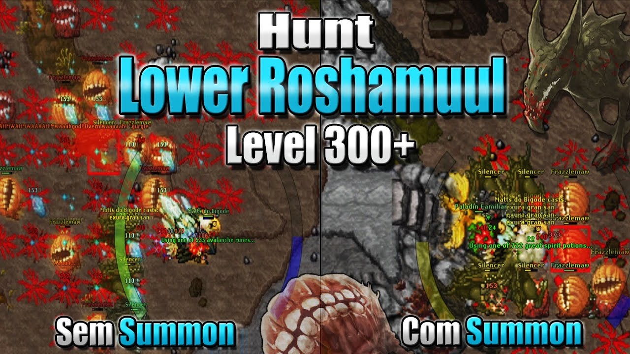 Hunt Lower Roshamuul Level 300+! Com e Sem Summon › Matts ‹ - YouTube