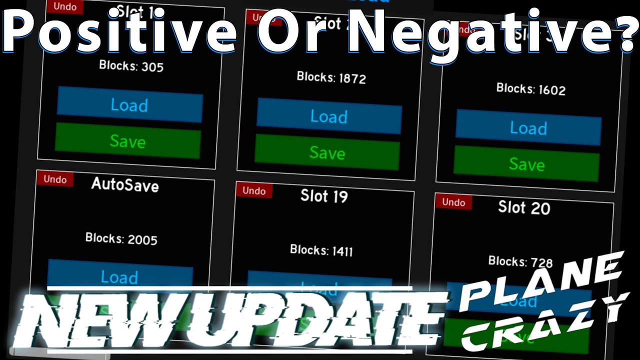 Slot Color Improvements Update - Roblox Plane Crazy - YouTube