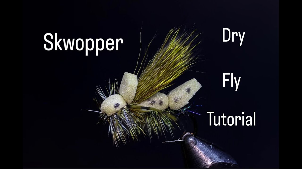 Dual Purpose Dry Fly "Skwopper" Skwala/Hopper: Dry Fly Tying Tutorial - YouTube