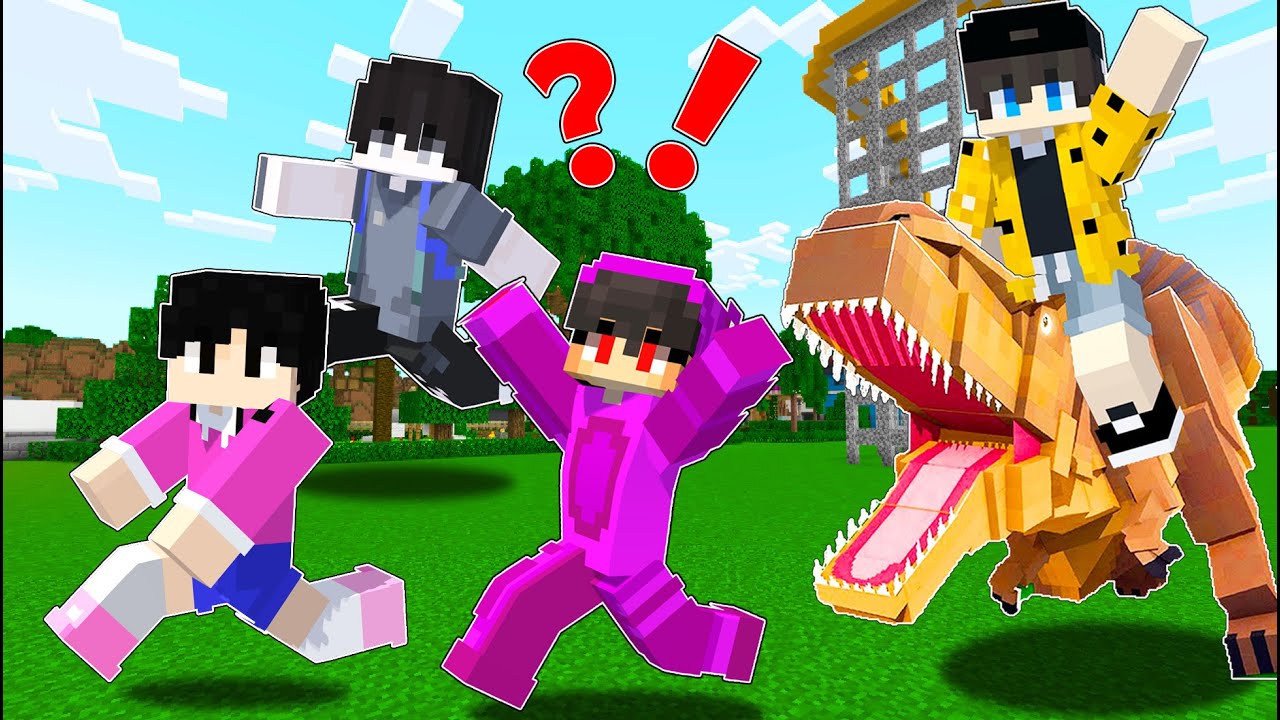 Jurassic World, Riding a Dinosaur in MINECRAFT! - YouTube