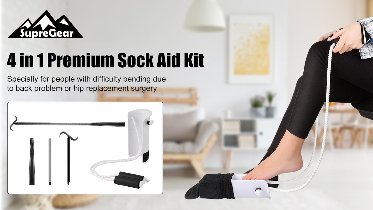 SupreGear 4 in 1 Premium Sock Aid Kit (B0C4SJMKGB) - YouTube