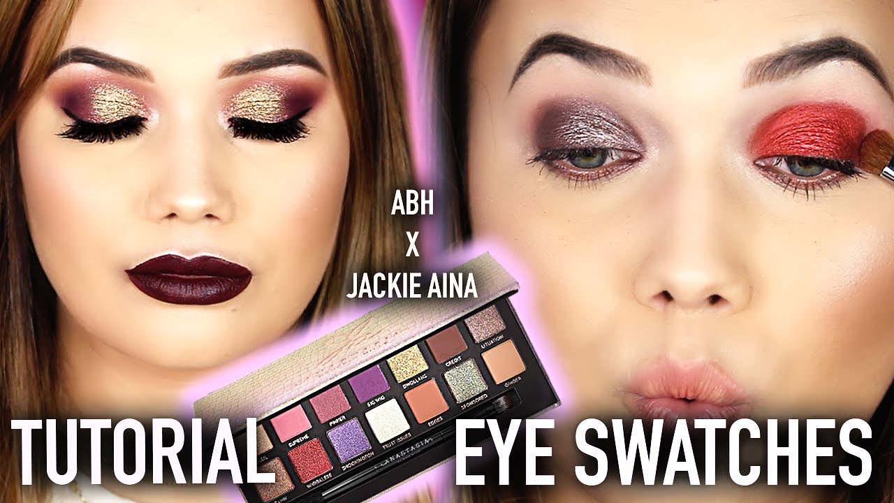 Abh X Jackie Aina Tutorial Eye Swatches Youtube