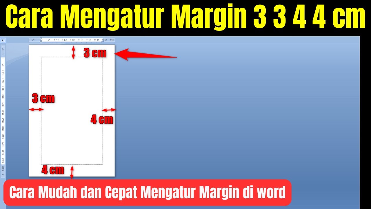 Cara Mengatur Margin 3344 Di Word YouTube Cara Mengatur Margin 3344 Di Word YouTube