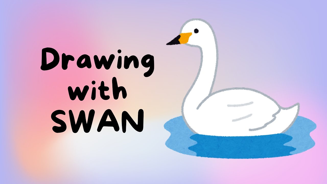 How to Draw a Swan | Easy Drawing for Kids and Beginners - YouTube