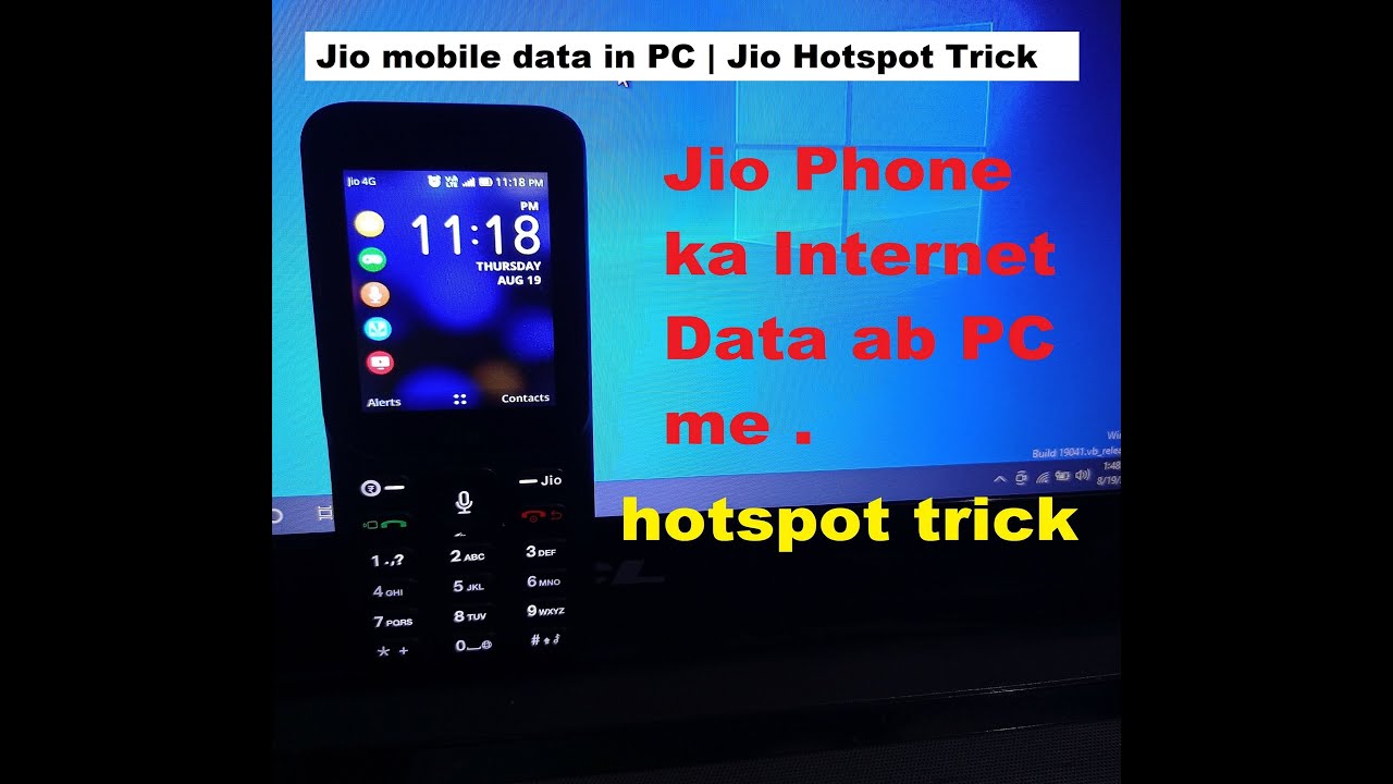 Jio mobile data in PC | How To Enable USB Tethering In Jio Phone ...
