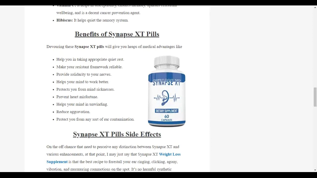 Synapse XT Dietary Supplement Reviews | Support Your Memory - YouTube