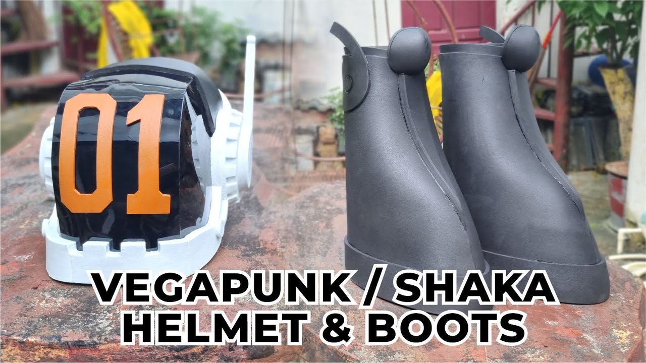 Bikin Helmet & Boots Vegapunk/Shaka dari One Piece! - YouTube