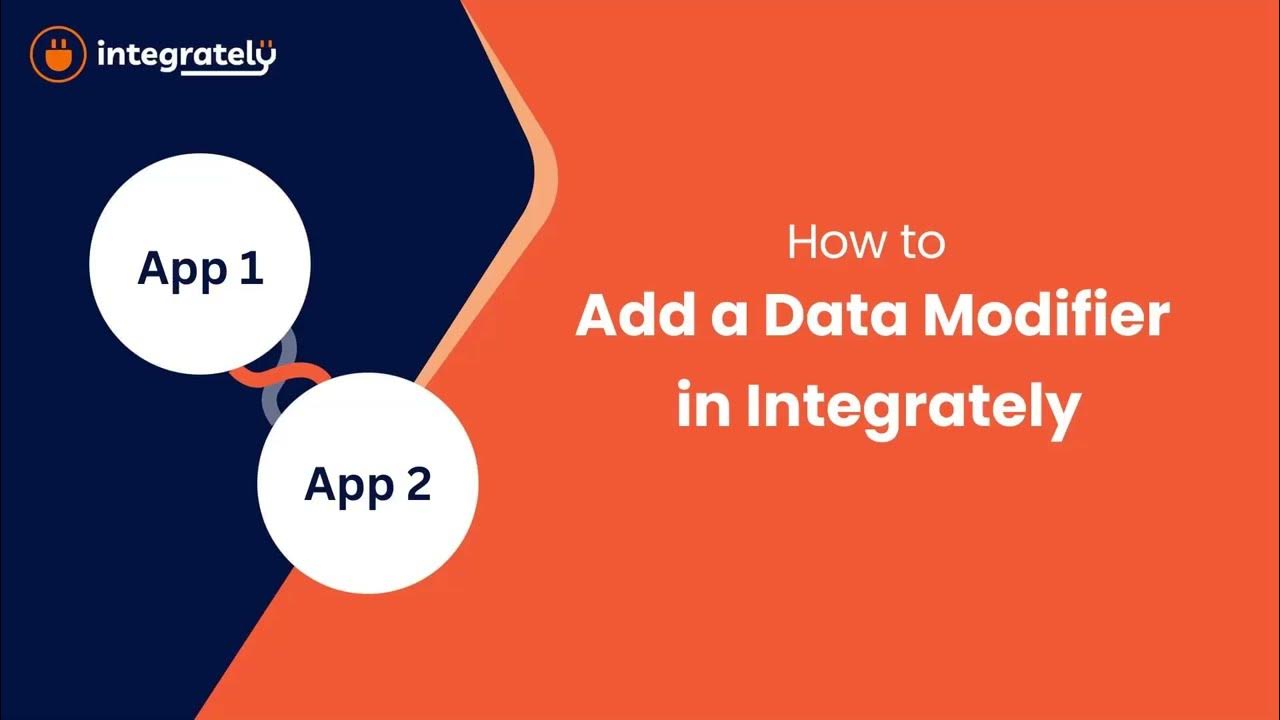 Data Modifier | Integrately Help Doc - YouTube