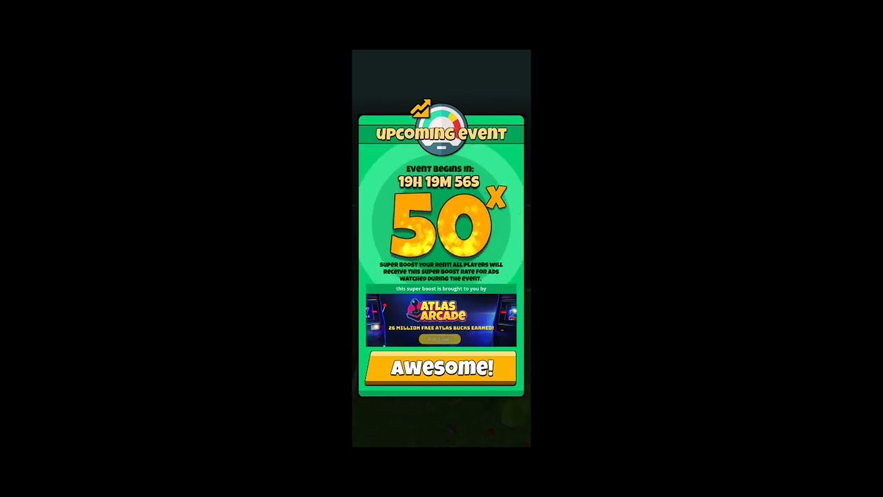 Atlas Earth 50x super boost event - YouTube